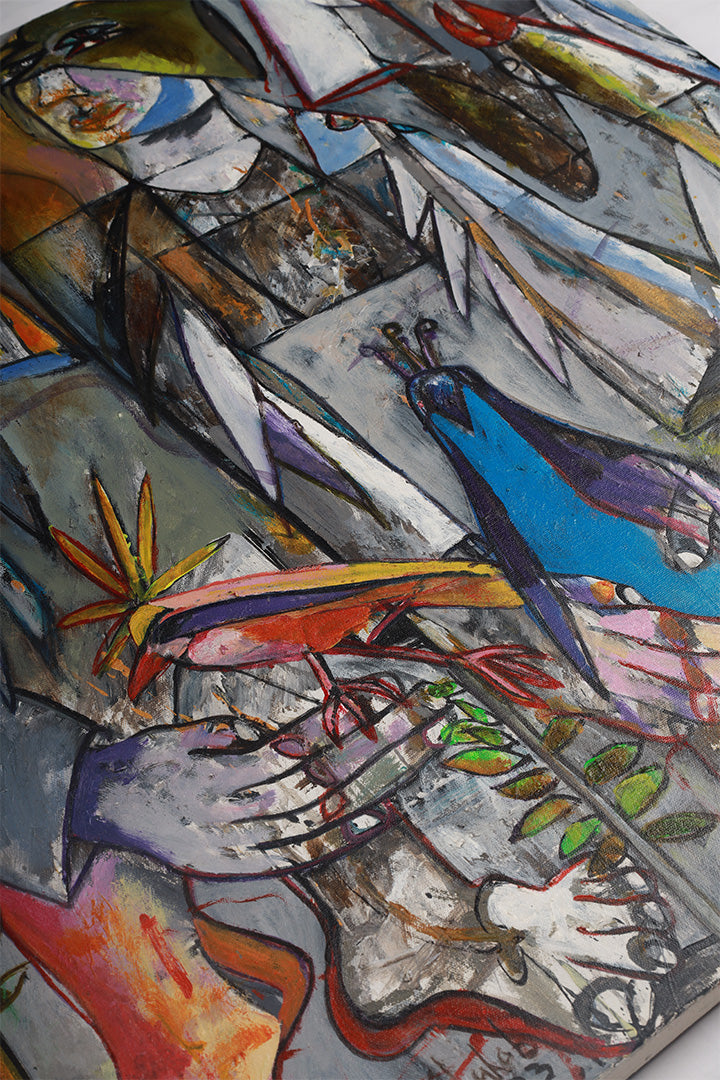 Abstract Oil Painting in UAE - Soul Trap by Nina Nowa